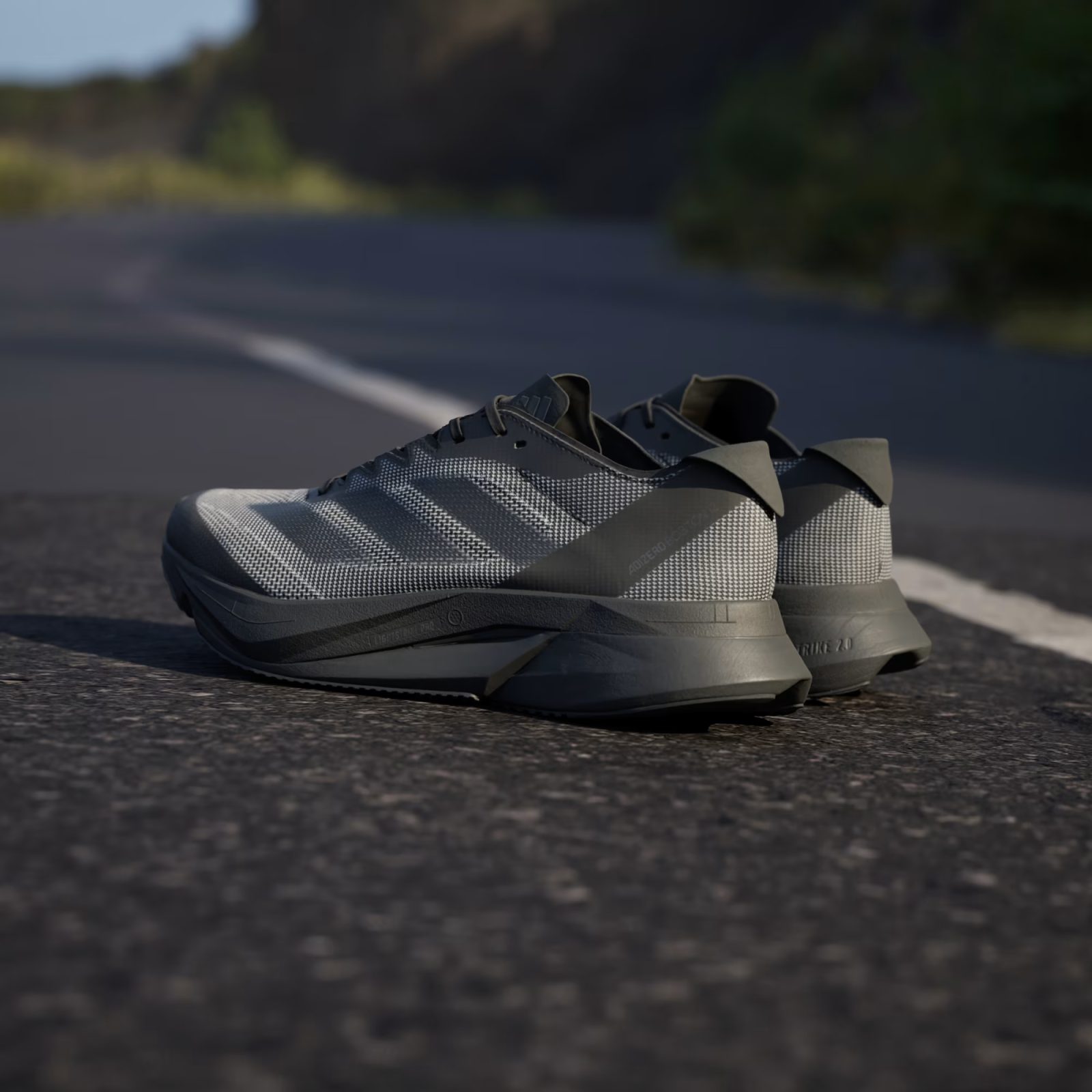 Adidas รองเท้าวิ่งผู้ชาย Adizero Boston 12 | Core Black/Core Black ...