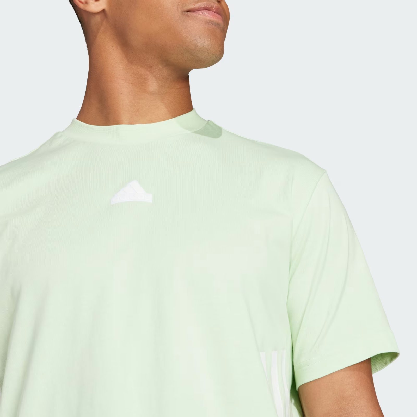 Adidas เสื้อยืดผู้ชาย Future Icons 3-Stripes Tee | Semi Green Spark ...