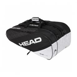 Head กระเป๋าเทนนิส Elite 12R Monstercombi Tennis Bag | Black/White ...