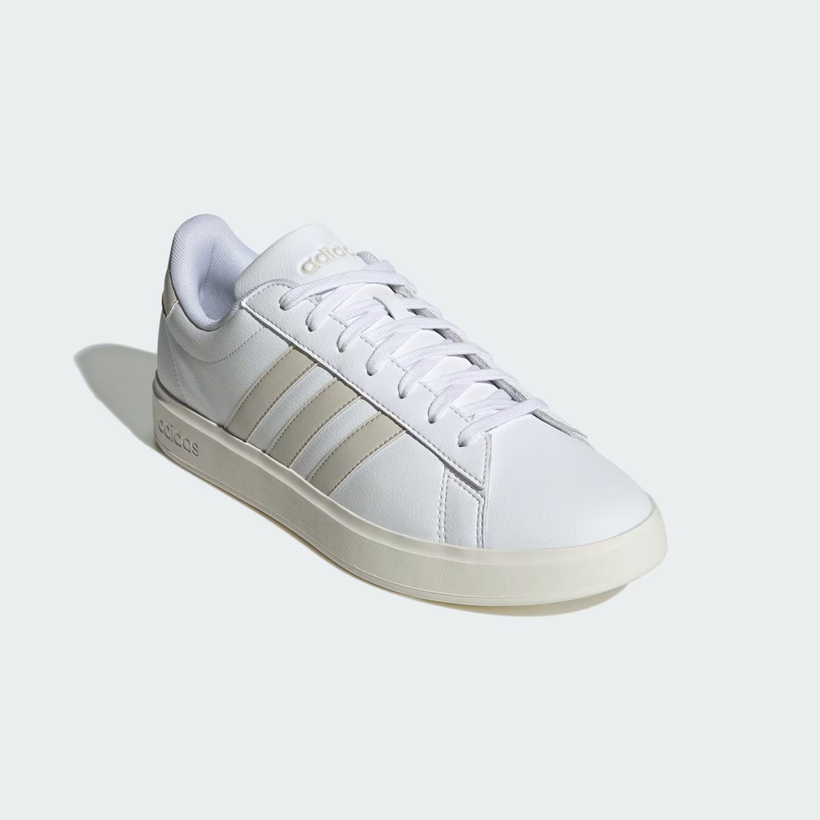 Adidas รองเท้าผ้าใบผู้ชาย Grand Court 2.0 | Cloud White/Aluminium/Off ...