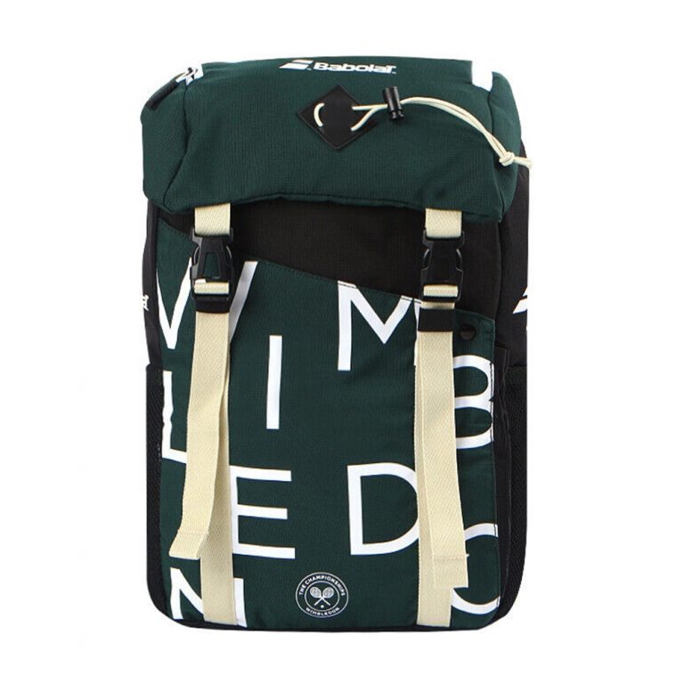 Babolat กระเป๋าเป้เทนนิส Backpack AXS Wimbledon | Black/Green ( 753099 ...