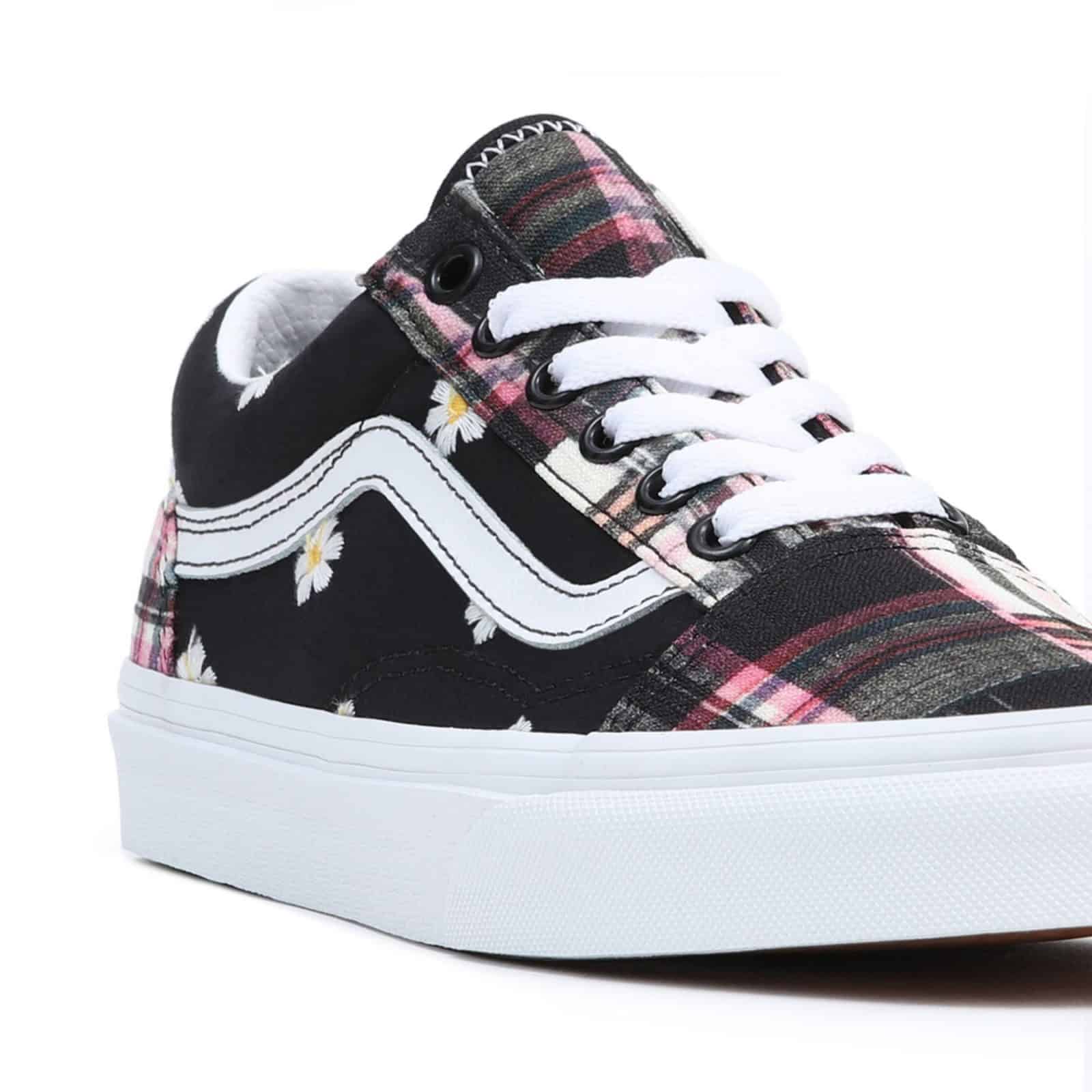 Vans รองเท้าผ้าใบ Old Skool Floral Plaid Patchwork | Multicolour ...