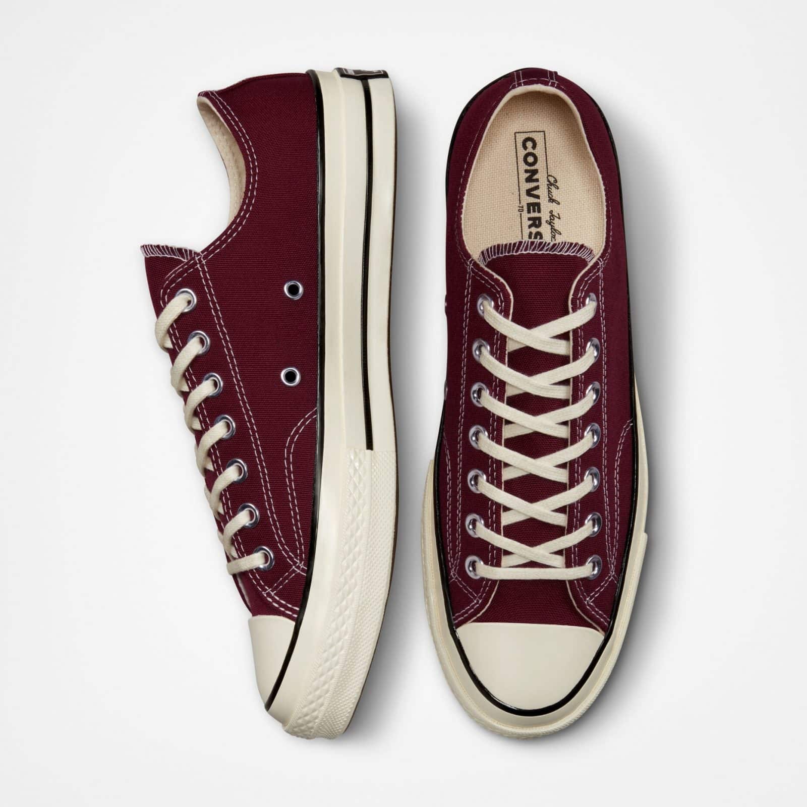 Converse รองเท้าผ้าใบ Chuck 70 Vintage Canvas Ox | Dark Beetroot/Egret ...
