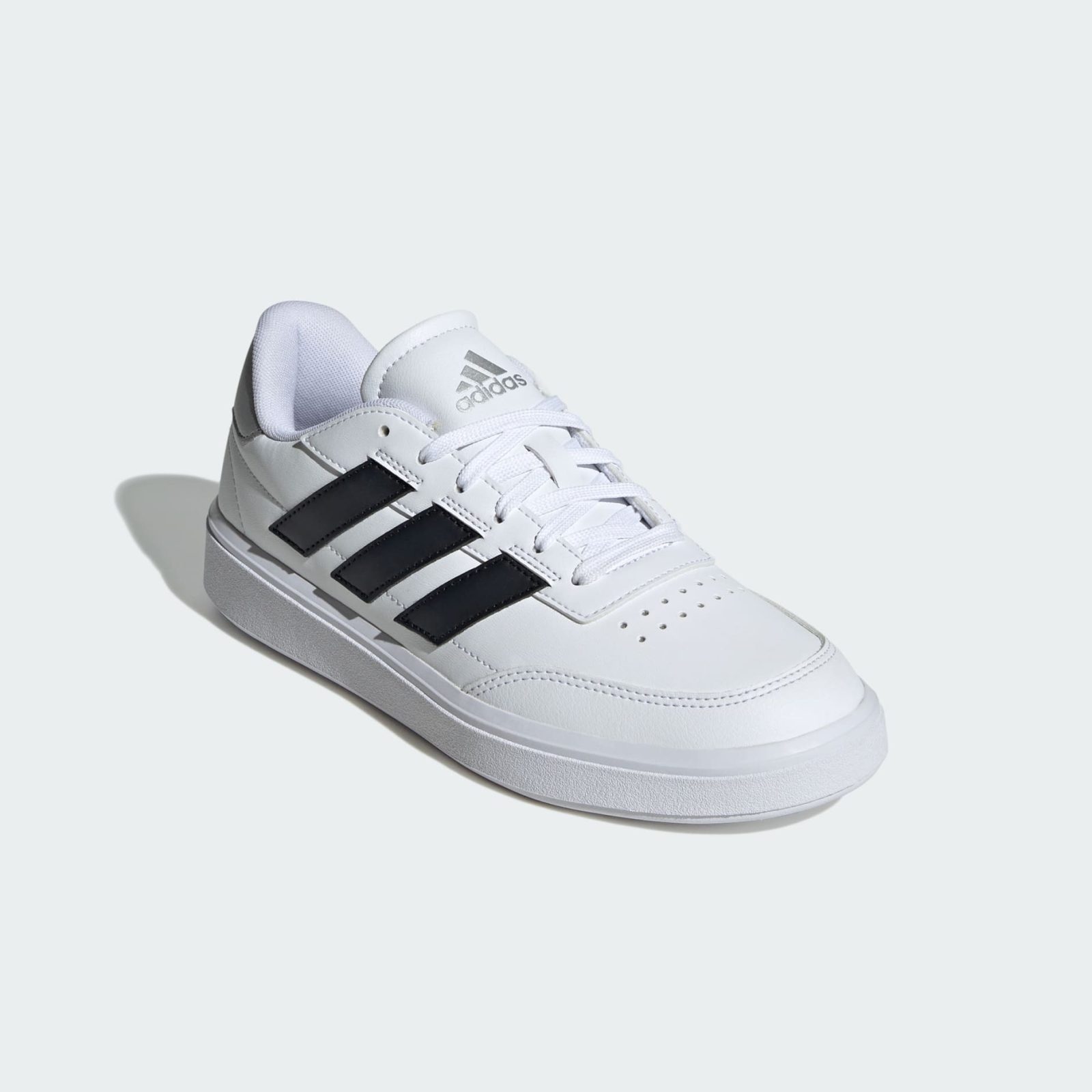 Adidas รองเท้าผ้าใบผู้หญิง Courtblock | Cloud White/Core Black/Silver ...