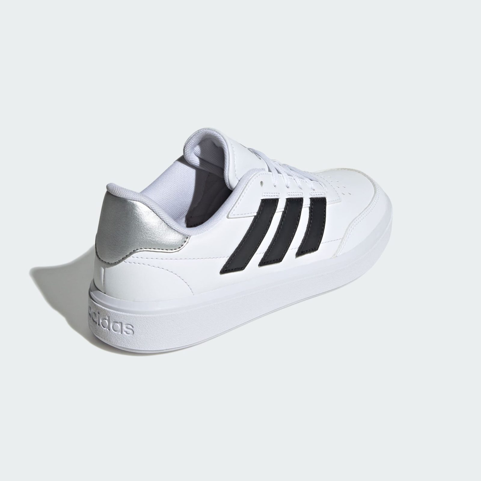 Adidas รองเท้าผ้าใบผู้หญิง Courtblock | Cloud White/Core Black/Silver ...
