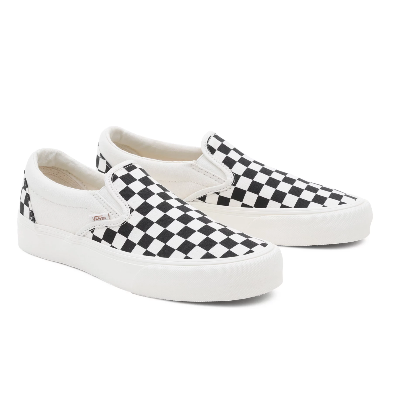 Vans รองเท้าผ้าใบ Slip-On Checkerboard VR3 | Black/Marshmallow ...