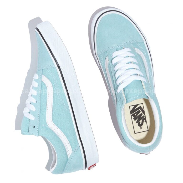 Vans รองเท้าผ้าใบ Old Skool Color Theory | Canal Blue ( VN0007NTH7O ...
