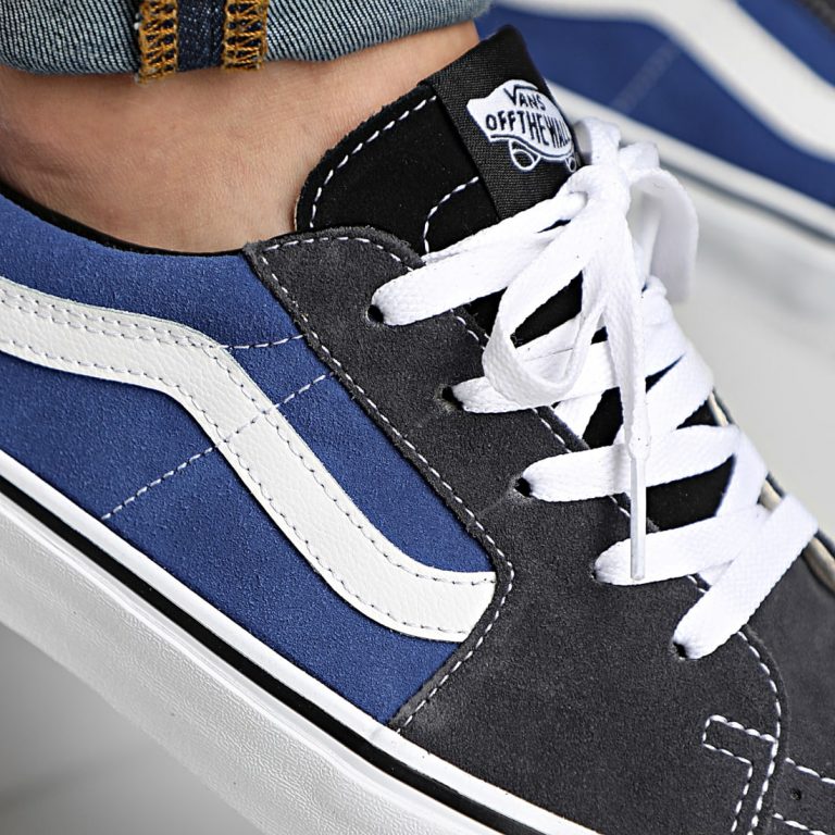 Vans รองเท้าผ้าใบ Sk8-Low | Charcoal/Blue ( VN0A5KXD10U ) - APX Tennis