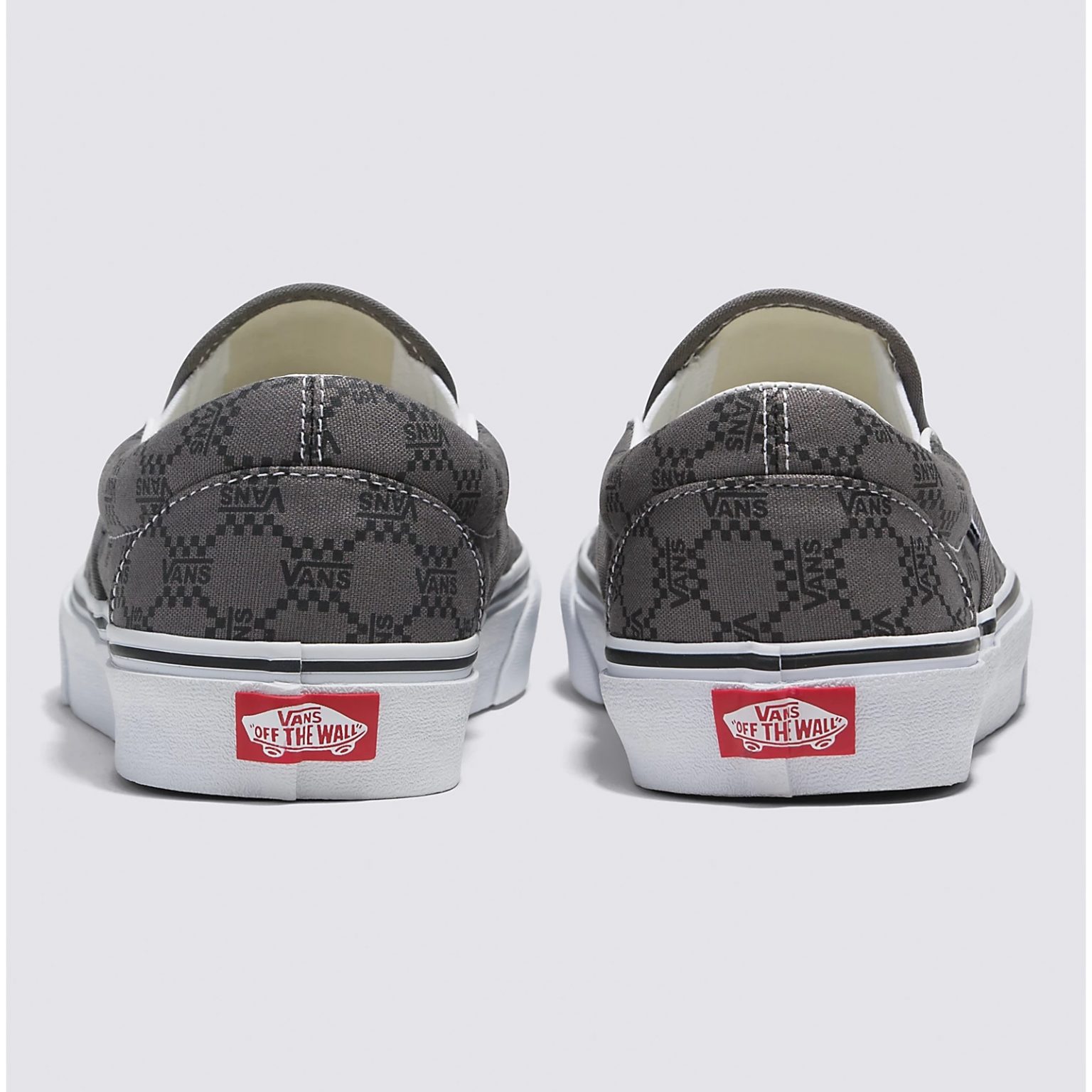 Vans รองเท้าผ้าใบ Classic Slip-On Monogram | Pewter ( VN0A7Q5DPWT ...