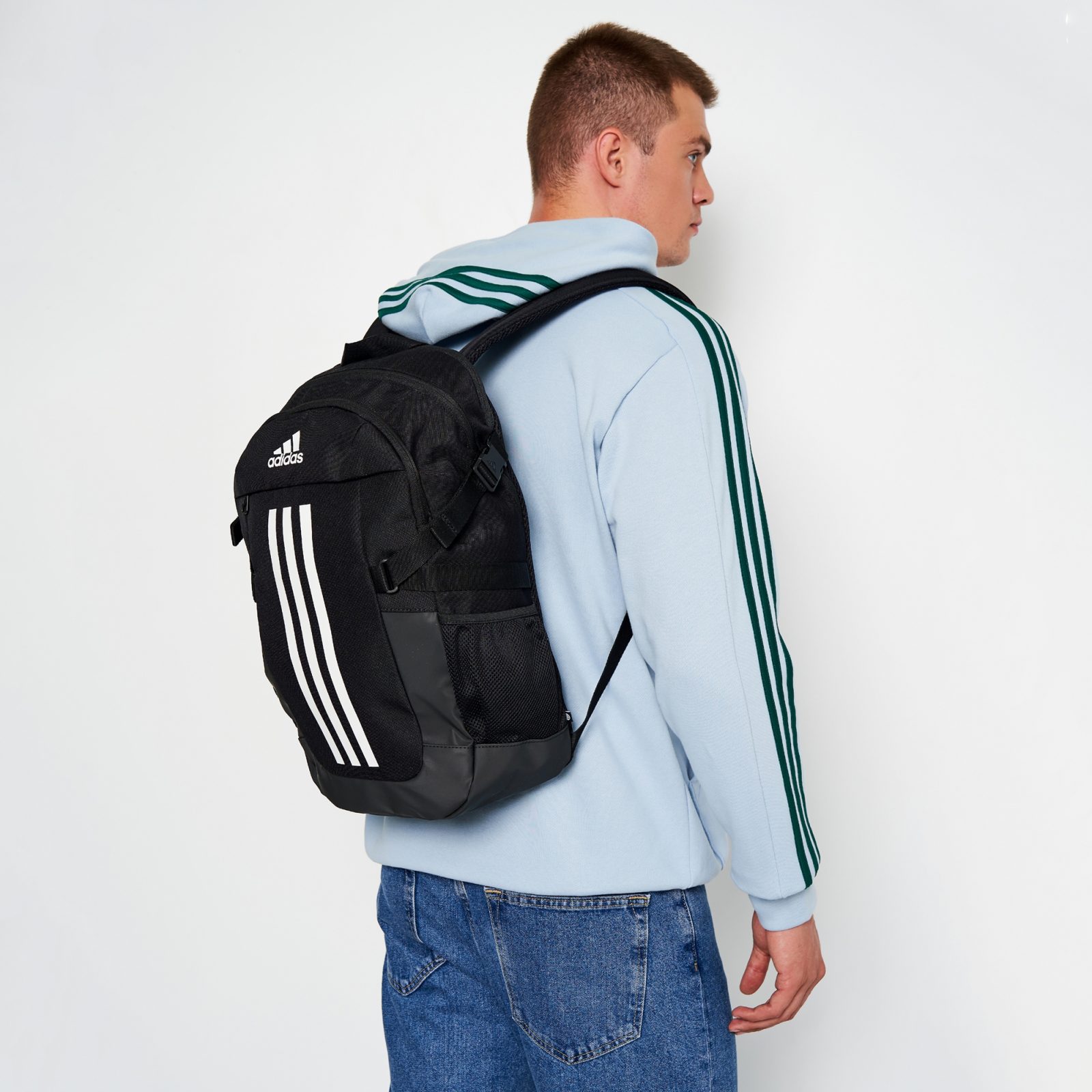 Adidas กระเป๋าเป้ Power VI Backpack | Black/White ( HB1324 ) - APX Tennis