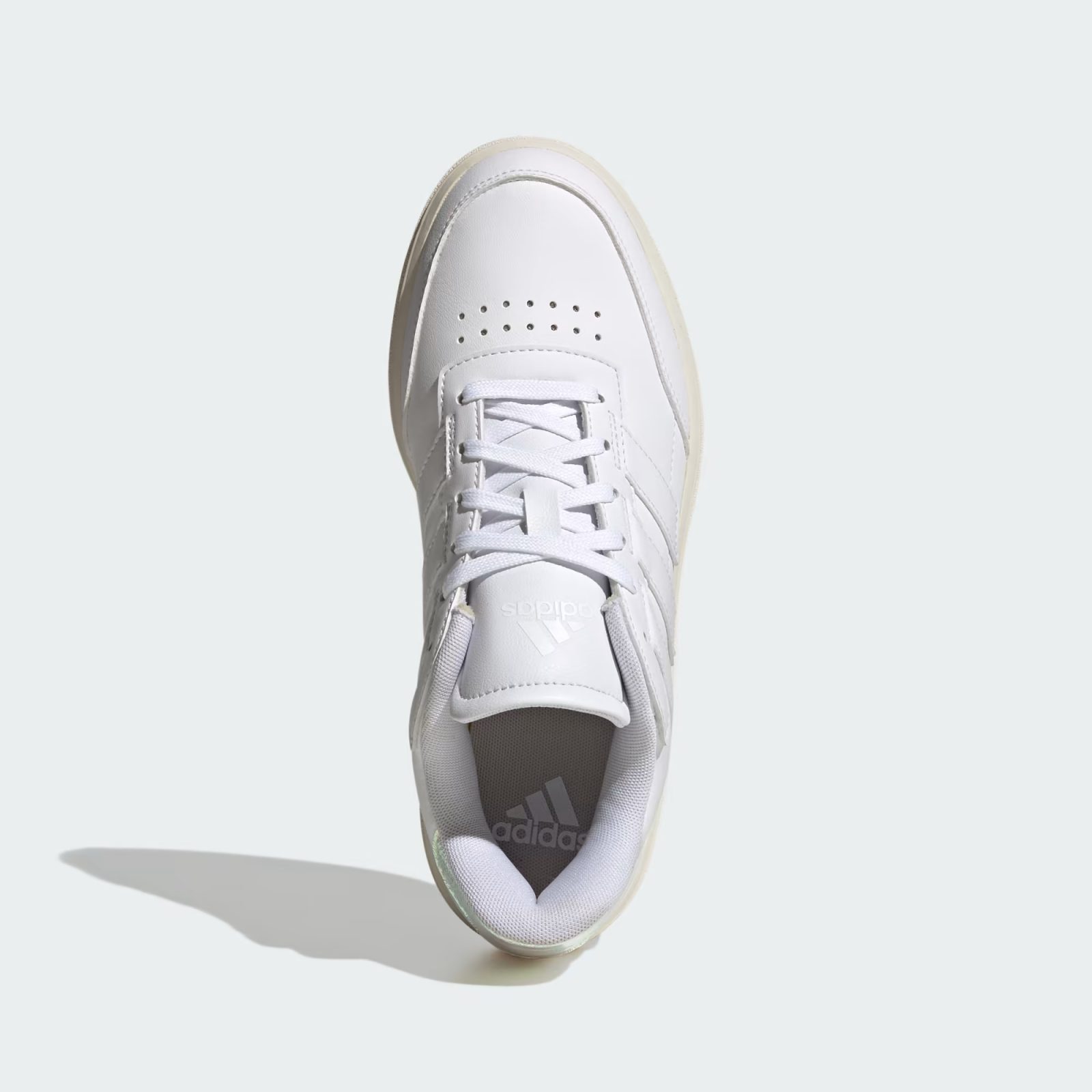 Adidas รองเท้าผ้าใบผู้หญิง Courtblock | Cloud White/Cloud White/Off ...
