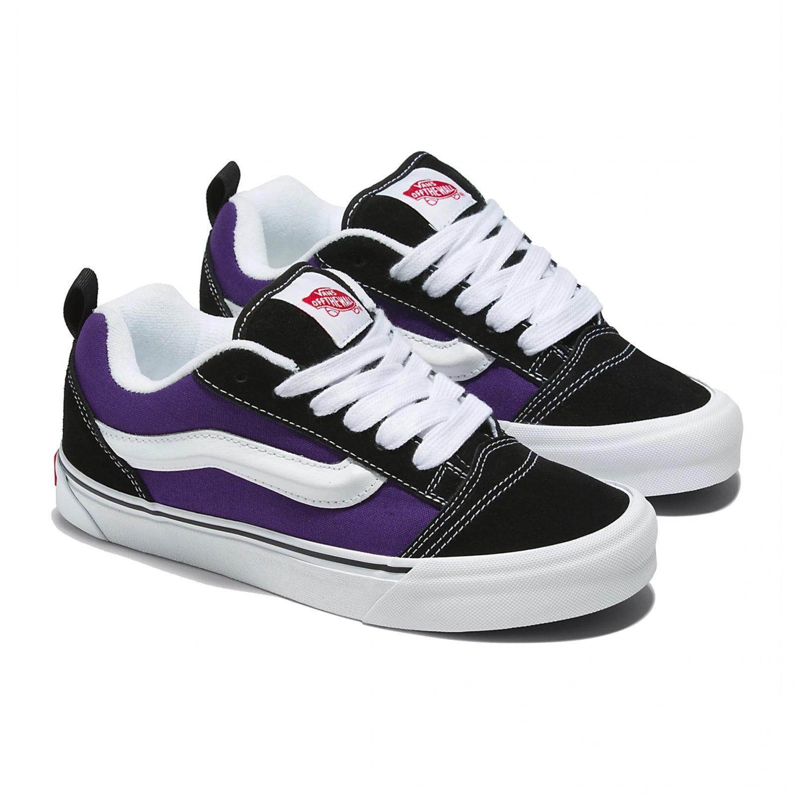 Vans รองเท้าผ้าใบ Knu Skool | 2-Tone Black/Purple ( VN0009QCB5P ) - APX ...