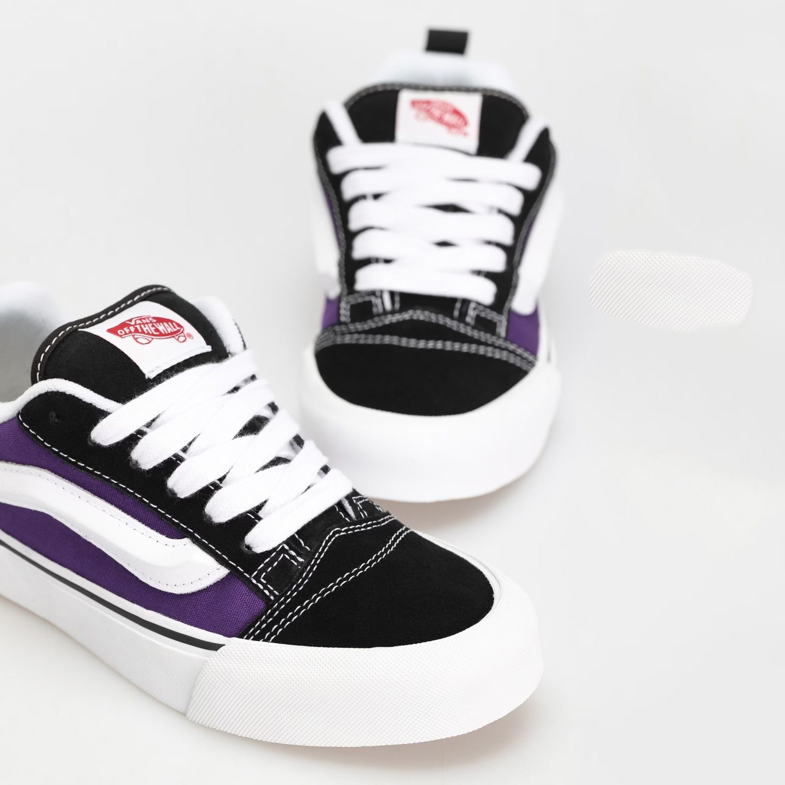 Vans รองเท้าผ้าใบ Knu Skool | 2-Tone Black/Purple ( VN0009QCB5P ) - APX ...