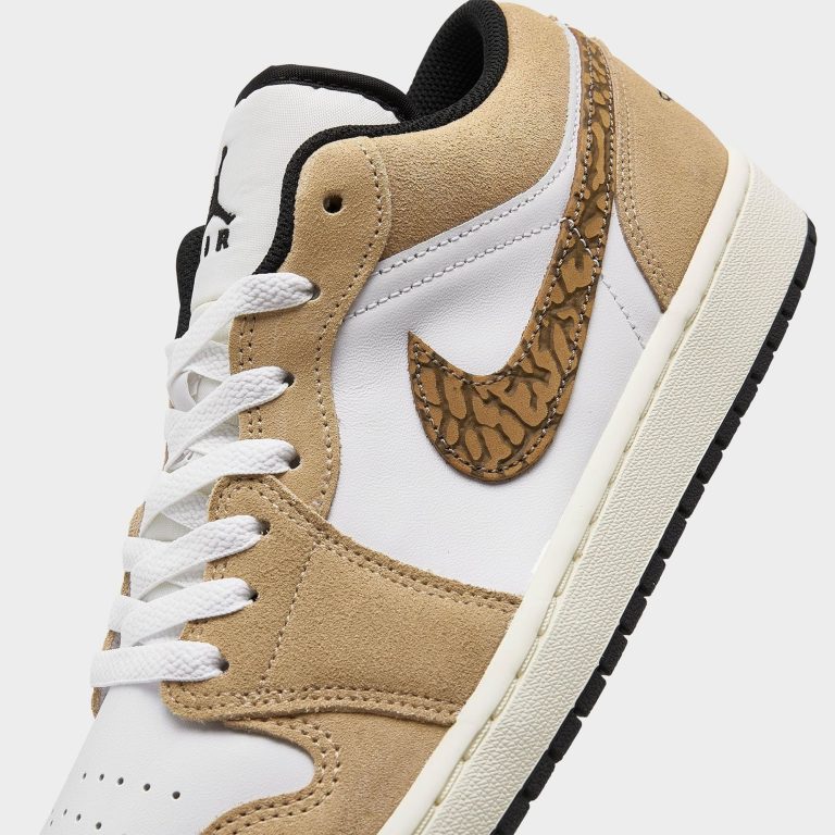 Nike รองเท้าผ้าใบผู้ชาย Air Jordan 1 Low SE | Hemp/White/Black/Light ...