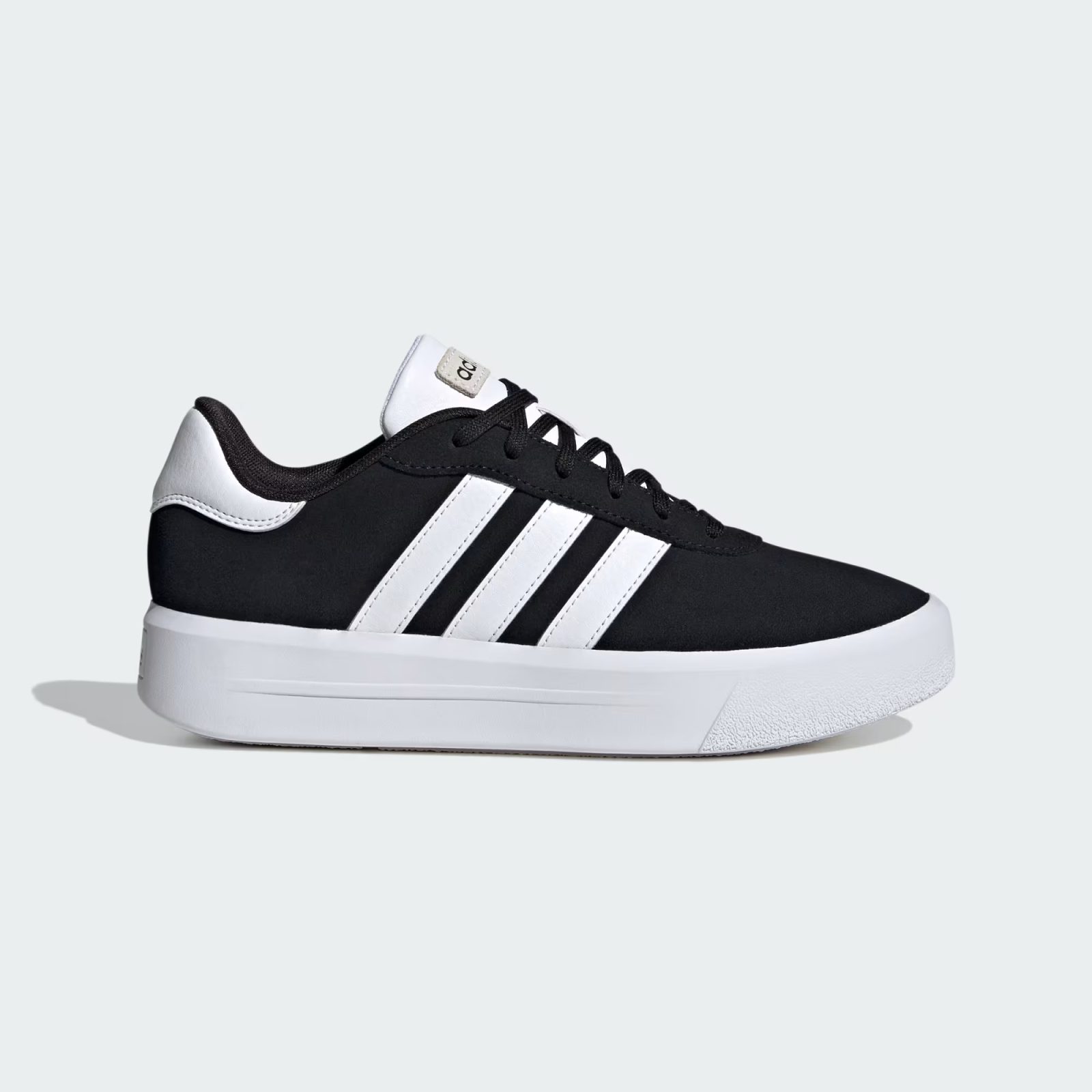 Adidas รองเท้าผ้าใบผู้หญิง Court Platform Suede | Core Black/Cloud ...