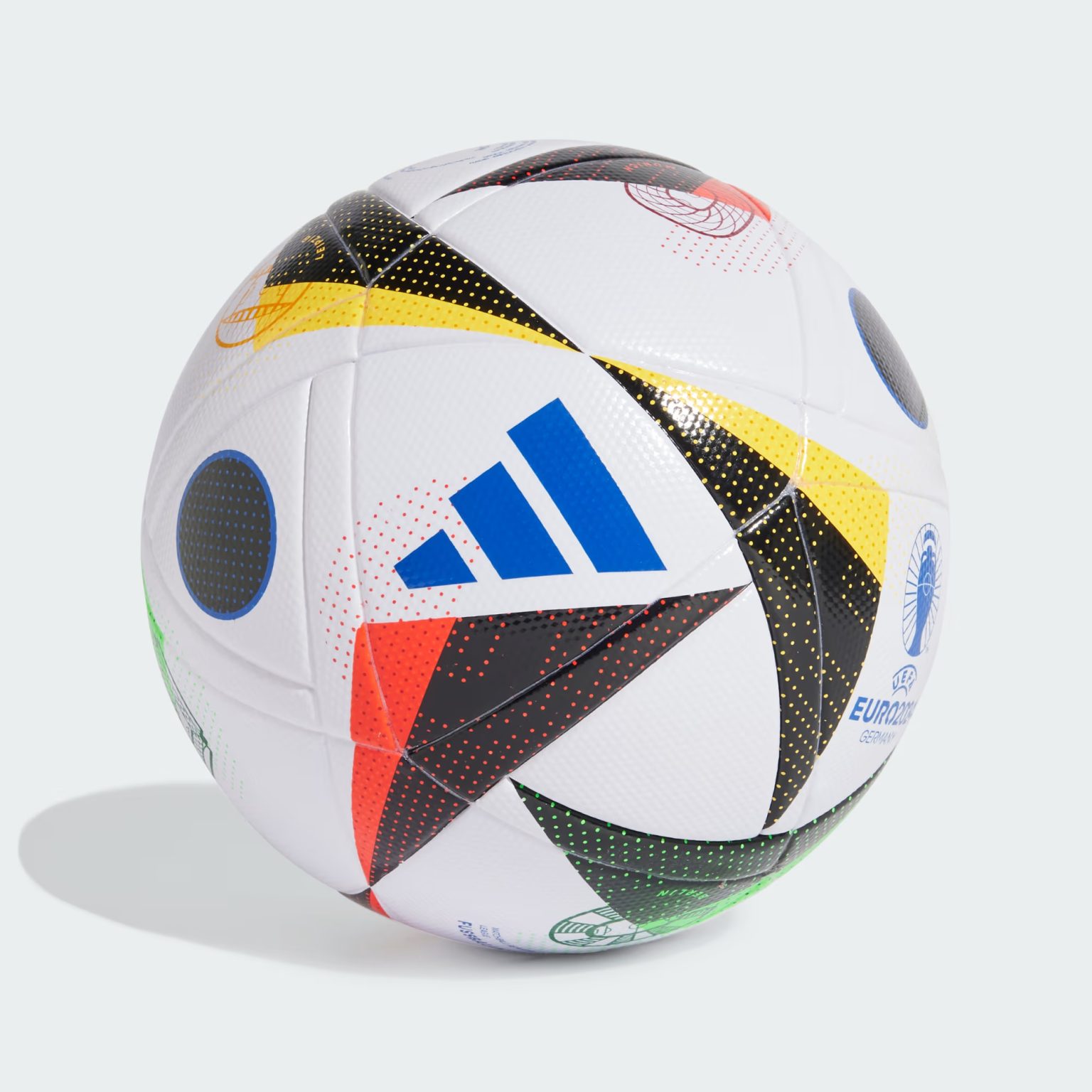 Adidas ลูกฟุตบอล Euro 24 League Box Ball | White/Black/Glow Blue ...