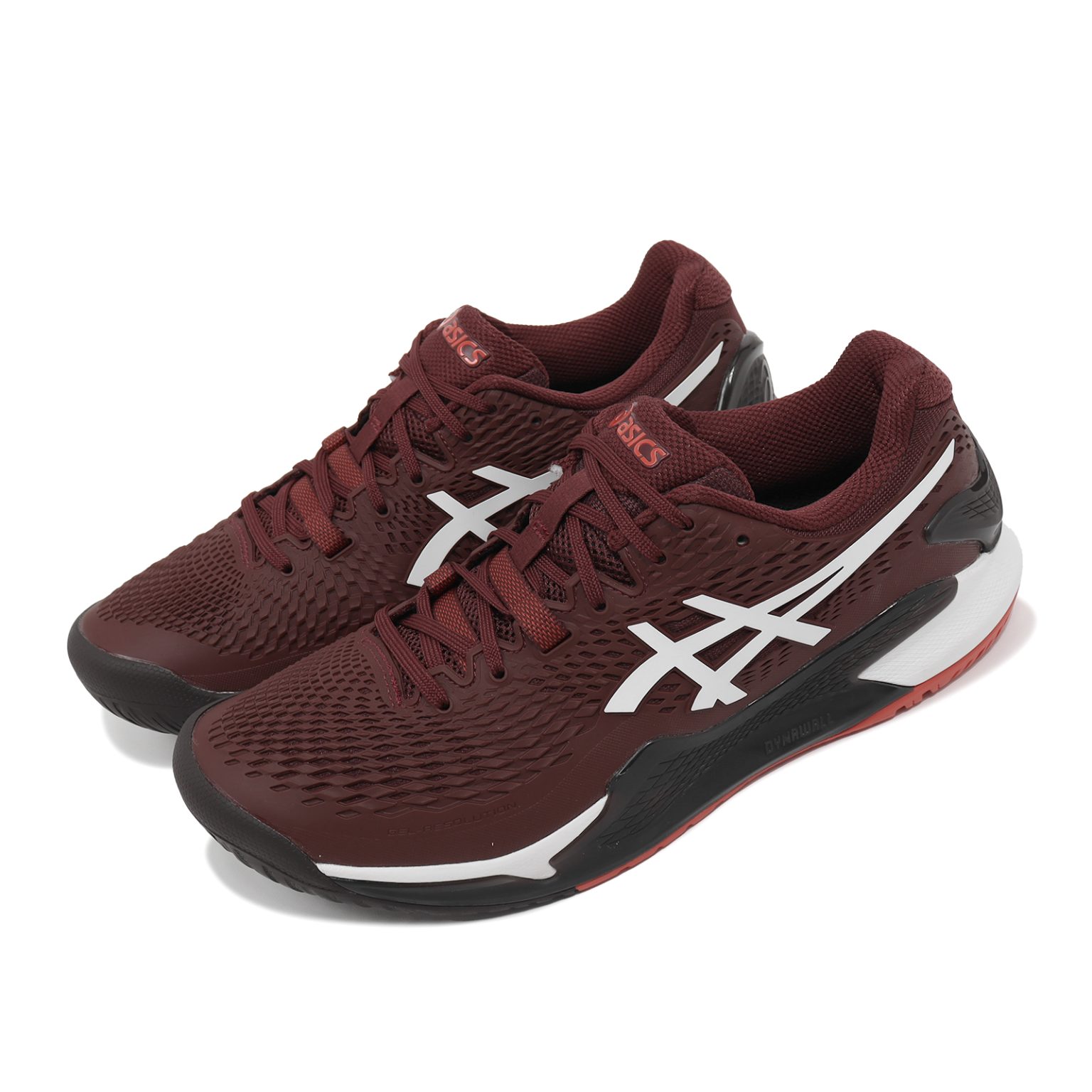 Asics รองเท้าเทนนิสผู้ชาย Gel-Resolution 9 | Antique Red/White ...