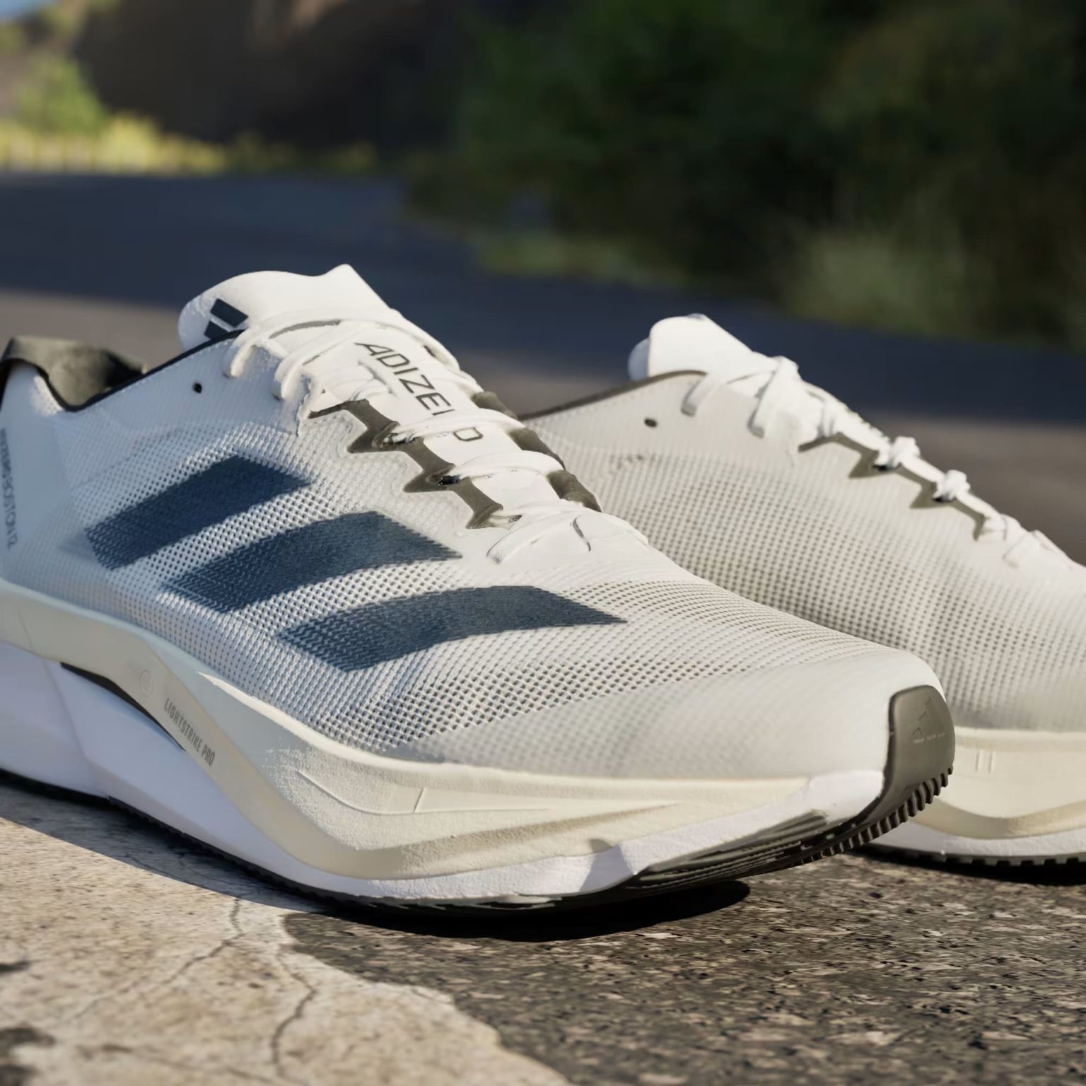 Adidas รองเท้าวิ่งผู้ชาย Adizero Boston 12 | Cloud White/Core Black ...