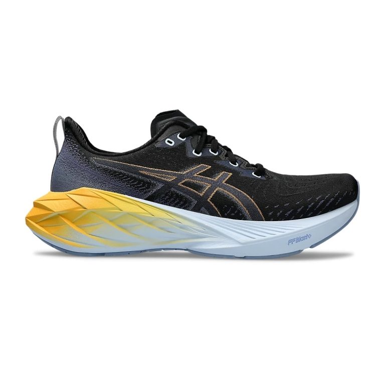 Asics รองเท้าวิ่งผู้ชาย Novablast 4 | Black/Thunder Blue ( 1011B693-001 ...