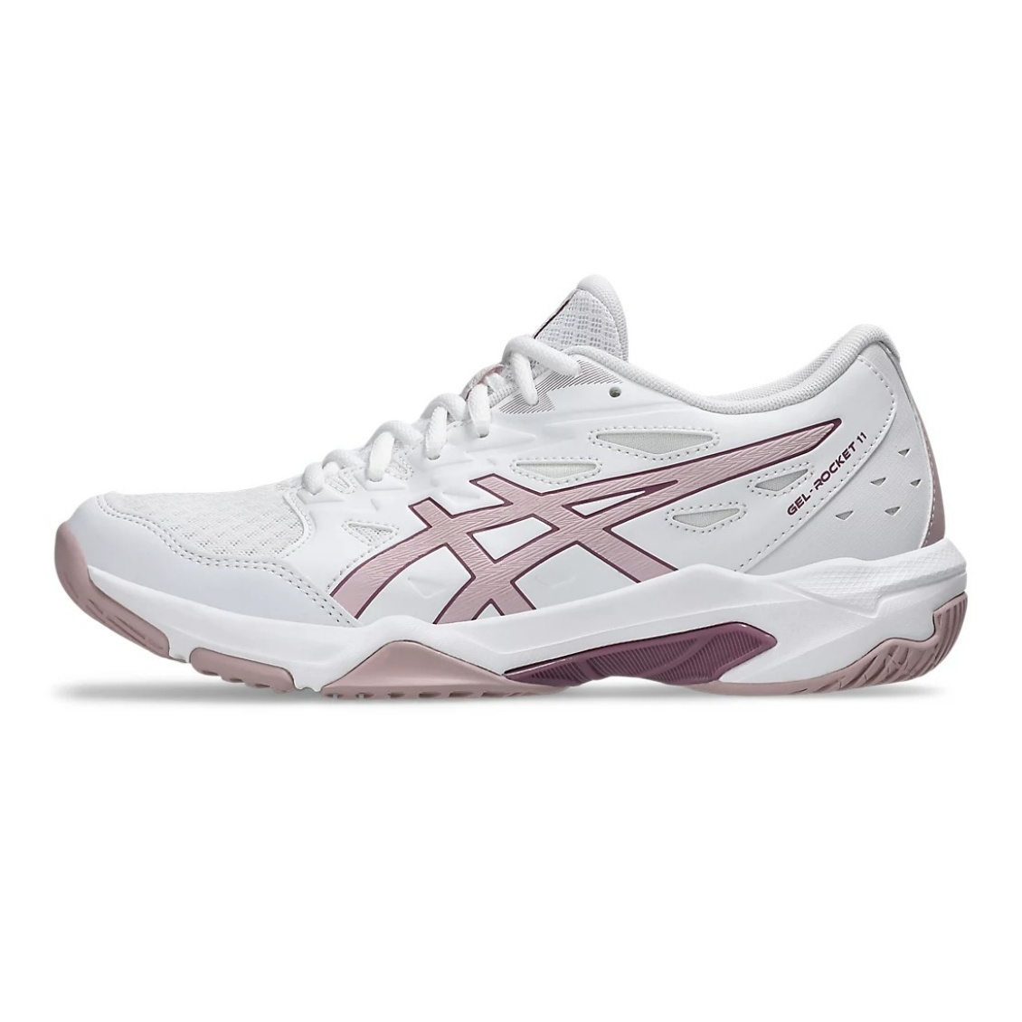 Asics รองเท้าแบดมินตันผู้หญิง Gel-Rocket 11 | White/Watershed Rose ( 1072A093-103 ) - APX ...