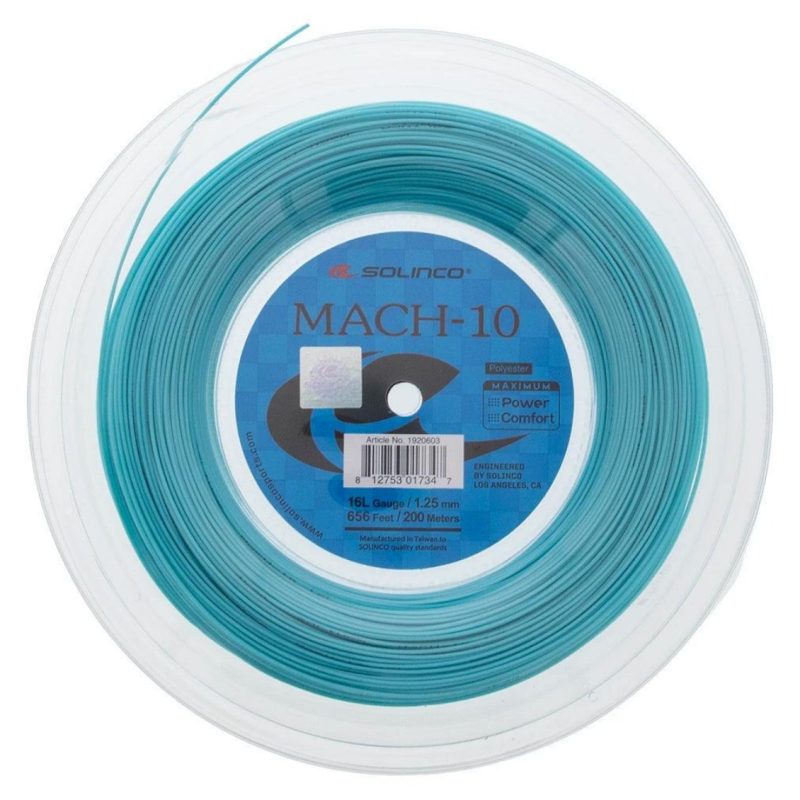 Solinco เอ็นไม้เทนนิส Mach-10 16L/1.25mm Tennis String Reel | Light ...